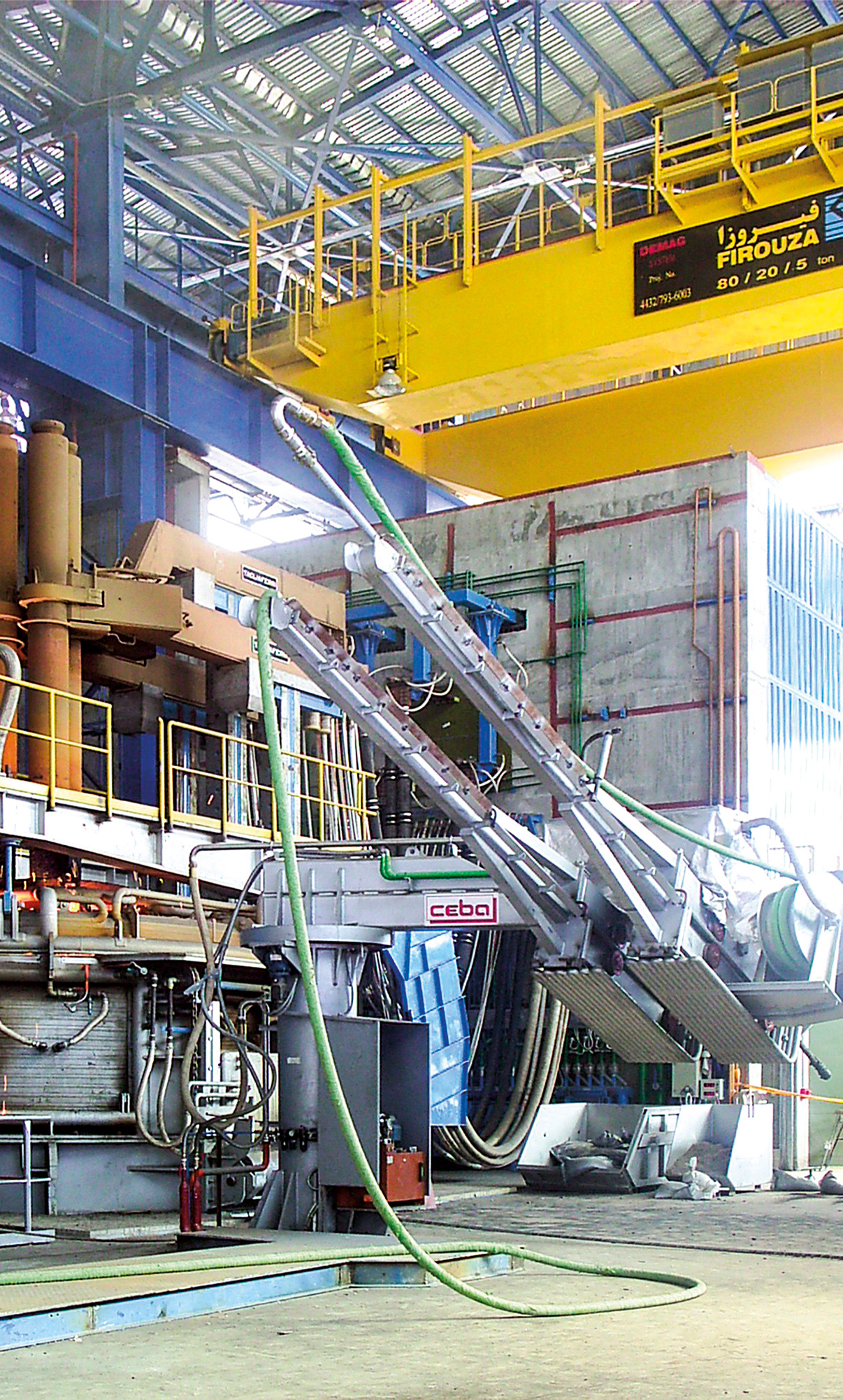 Manipulator for carbon and oxygen consumable lances - CEBA S.p.A.