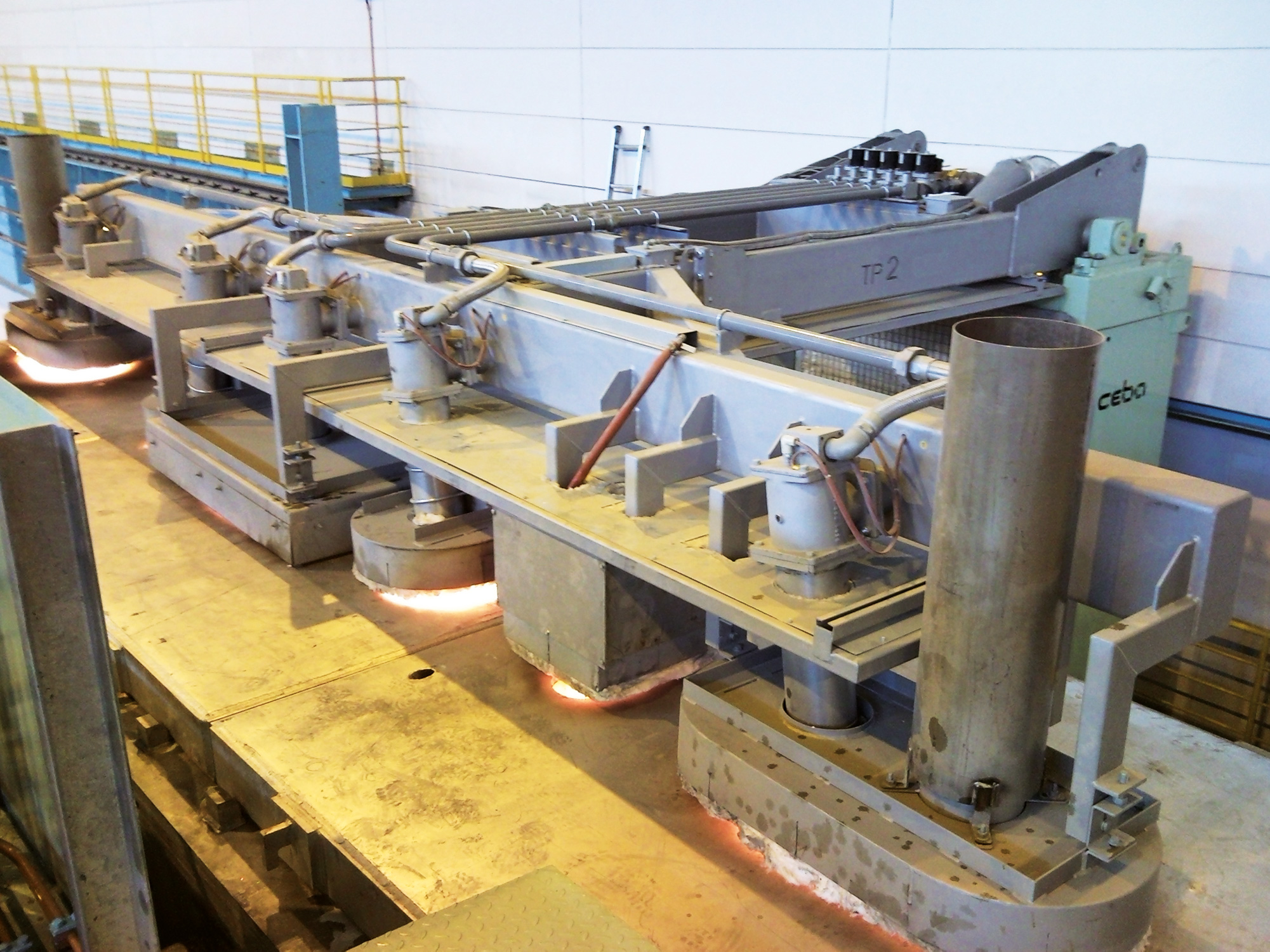 Tundish preheating and drying station - CEBA S.p.A.